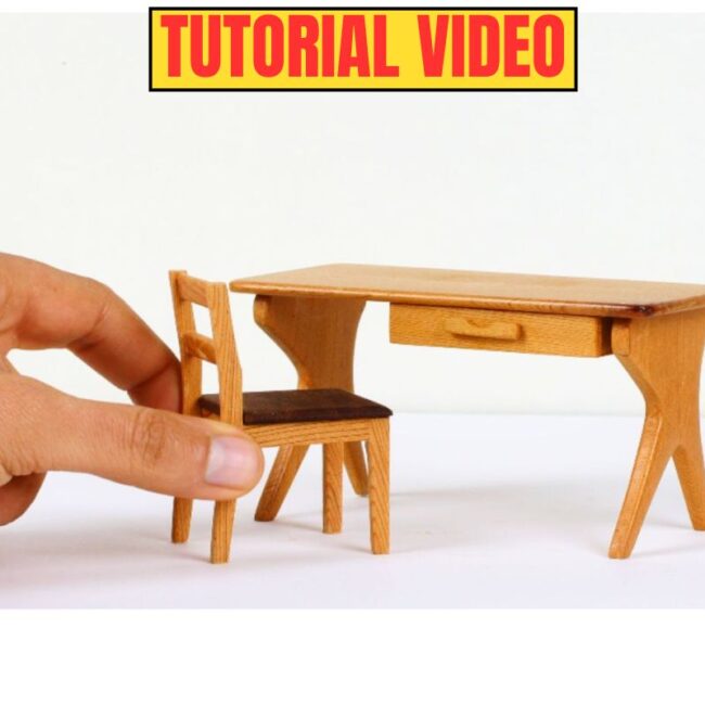 DIY Miniature: PDF Plan: Dollhouse Furniture Fast