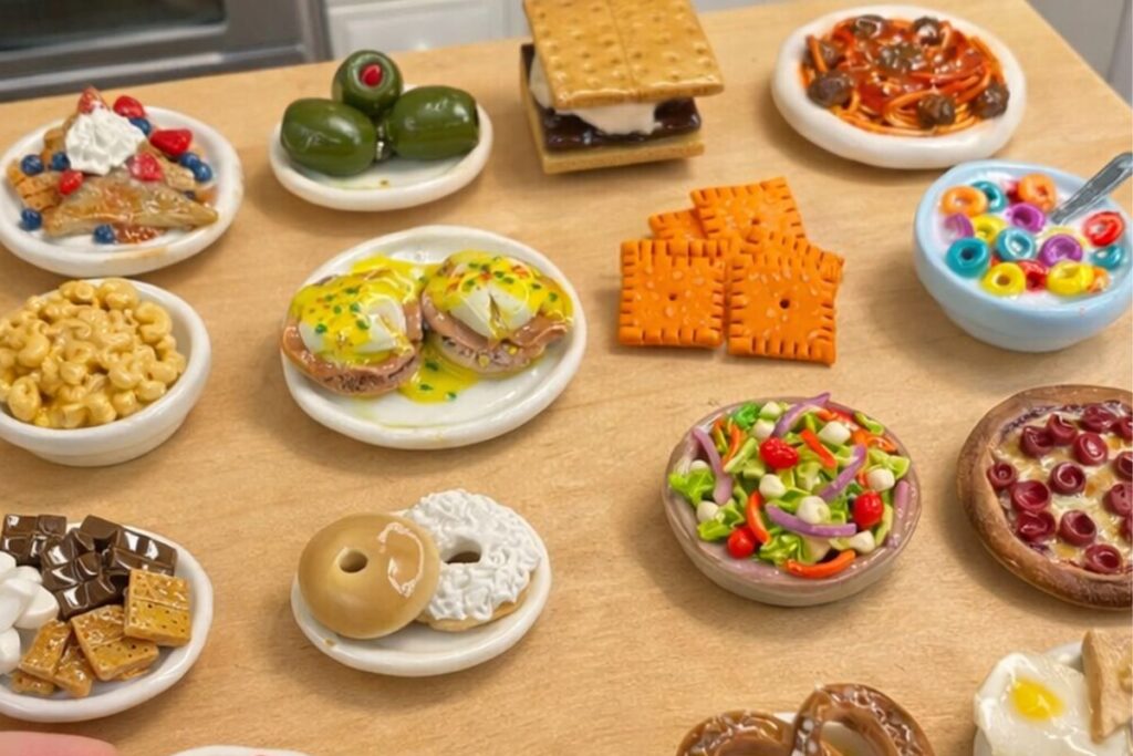 The Fascination with Miniature Polymer Clay Food - Mini Antiques