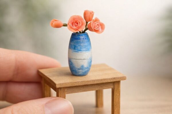 5 Tips for Making a Realistic Paper Vase Miniature - Mini Antiques